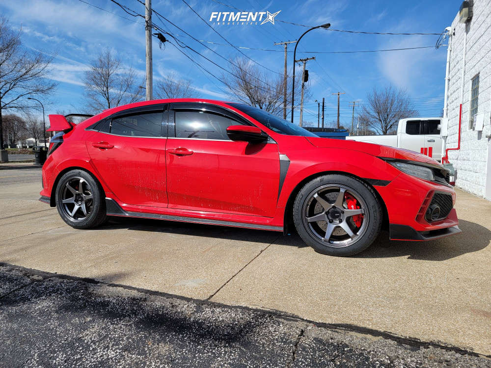 2018 Honda Civic Type R with 18x9.5 Enkei T6r and Michelin 265x40 on ...