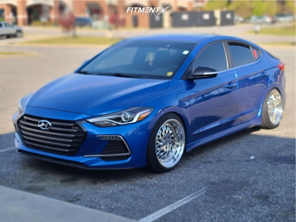 2018 Hyundai Elantra Sport with 18x9.5 Aodhan Ds03 and Vercelli 225x40 on Coilovers | 2175108 ...