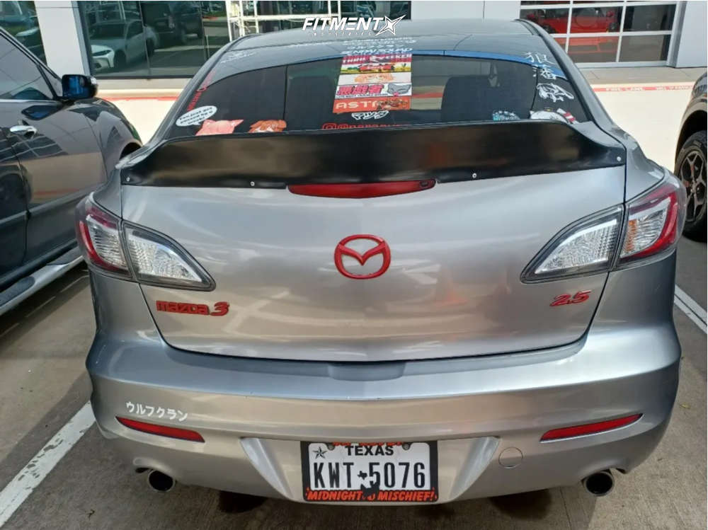 2010 Mazda 3 GT with 18x8 Enkei Ys5 and Road Hugger 225x40 on Coilovers ...