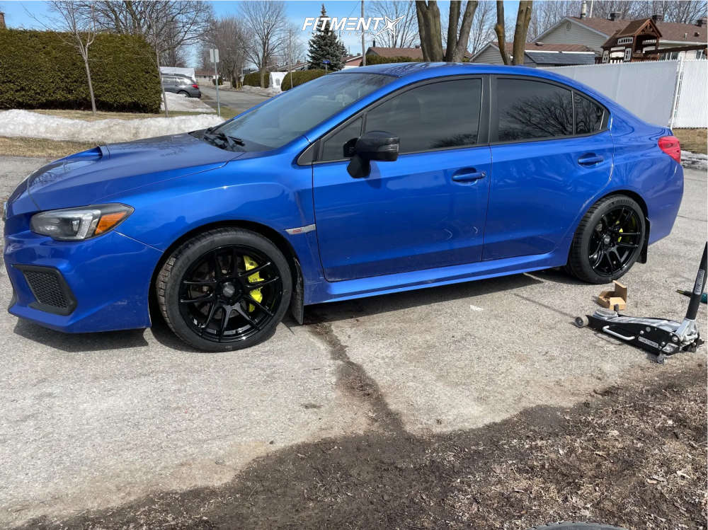 2018 Subaru WRX STI Base with 18x9.5 ESR Cs8 and Michelin 265x35 on ...