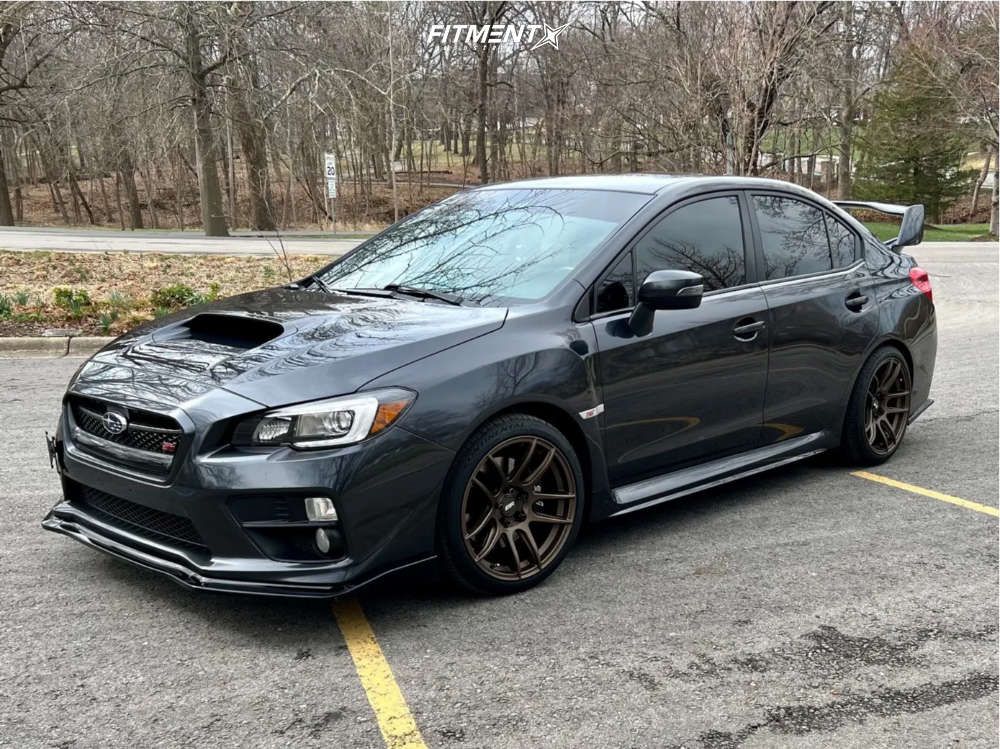 2017 Subaru WRX STI Limited with 18x9.5 ESR Cs8 and Continental 255x35 ...