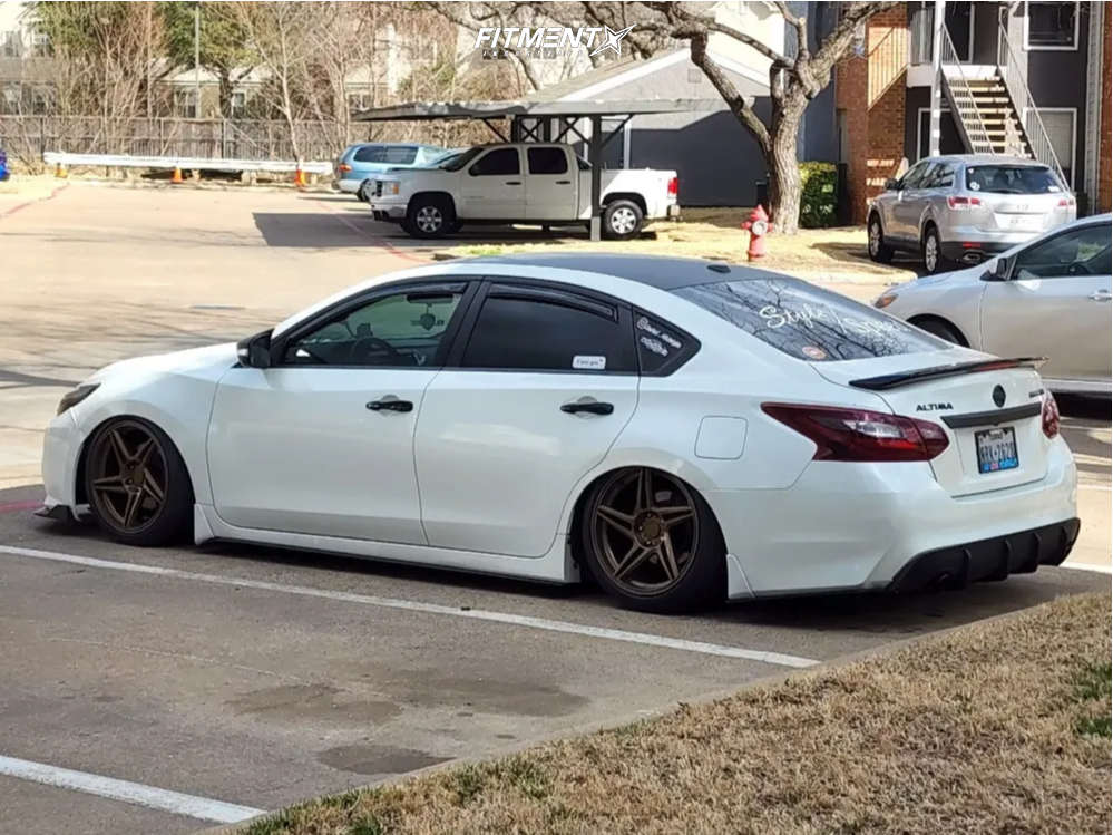 2018 Nissan Altima SR with 18x9.5 Anovia Carrier and Falken 235x40 on ...