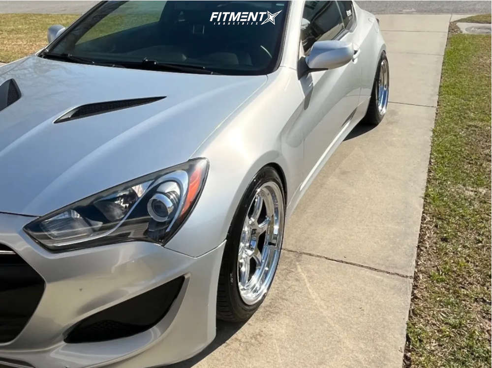 2013 Hyundai Genesis Coupe 2.0T with 18x9.5 Kansei Roku and Michelin ...