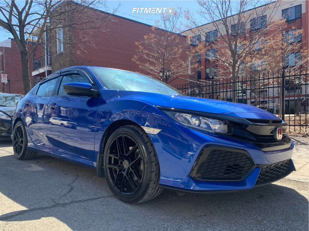 2017 Honda Civic LX with 18x8 Ruffino Rayden and Firestone 235x40 on ...