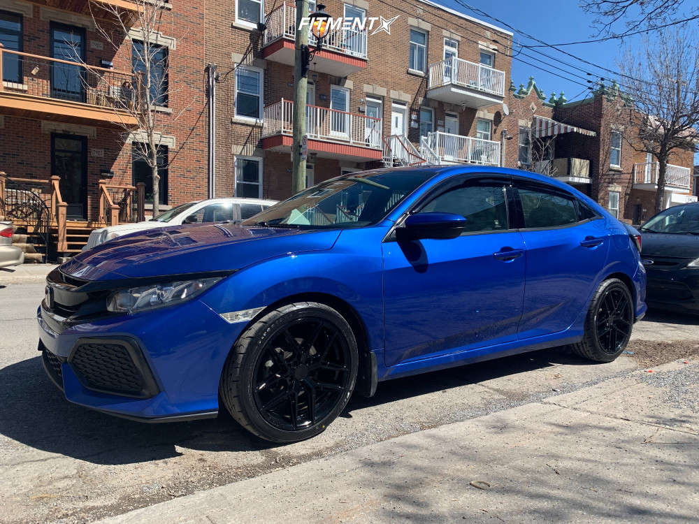 2017 Honda Civic LX with 18x8 Ruffino Rayden and Firestone 235x40 on ...