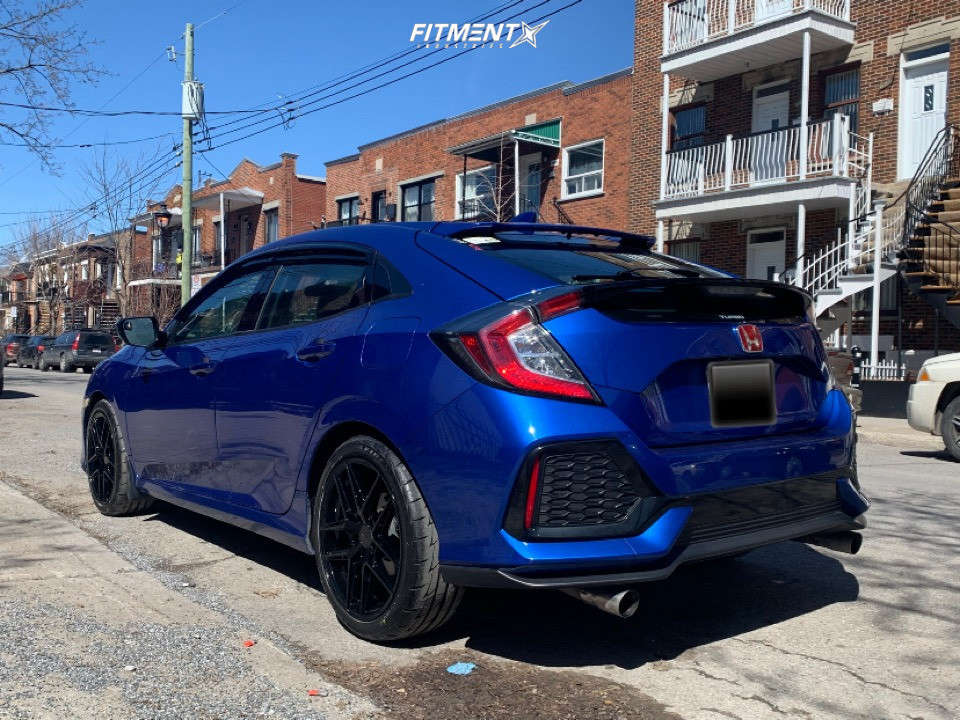 2017 Honda Civic LX with 18x8 Ruffino Rayden and Firestone 235x40 on ...