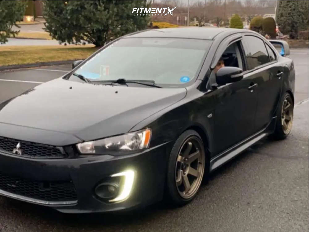 2017 Mitsubishi Lancer ES with 18x8.5 AVID1 AV6 and Vercelli 225x40 on ...