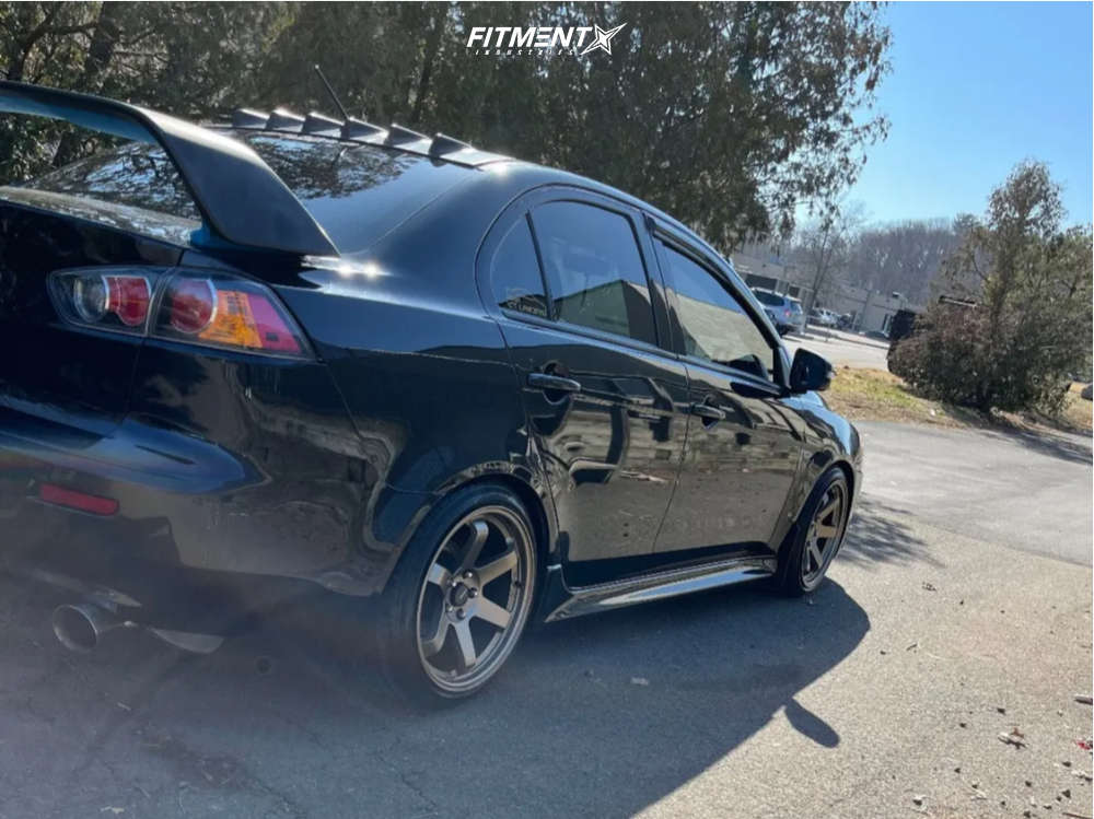 2017 Mitsubishi Lancer ES with 18x8.5 AVID1 AV6 and Vercelli 225x40 on ...