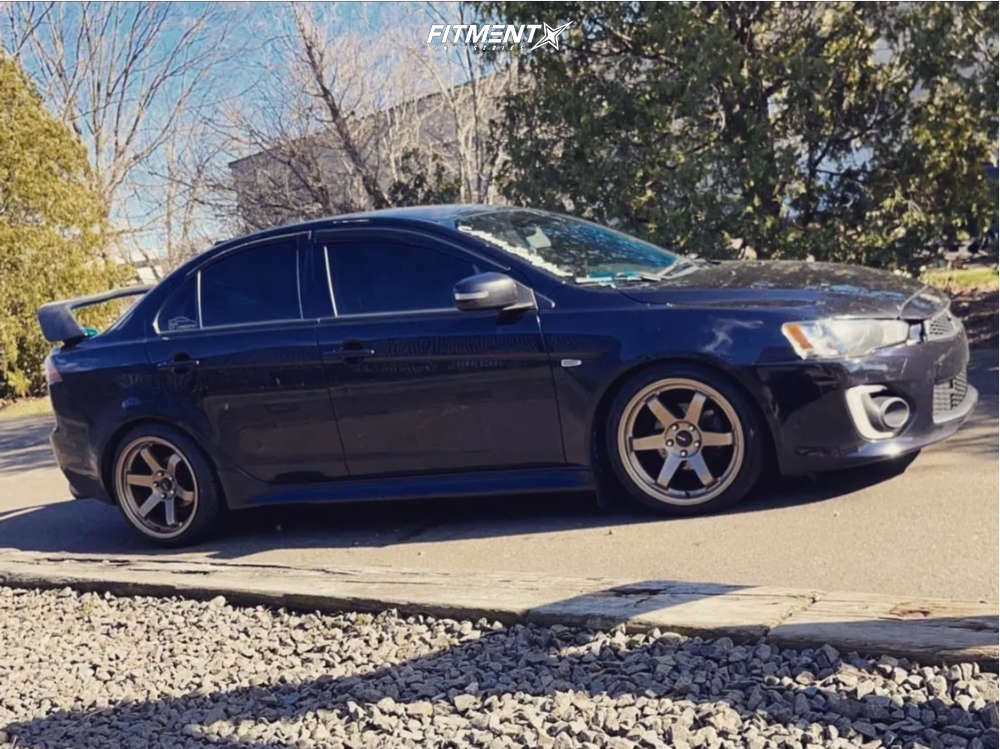 2017 Mitsubishi Lancer ES with 18x8.5 AVID1 AV6 and Vercelli 225x40 on ...