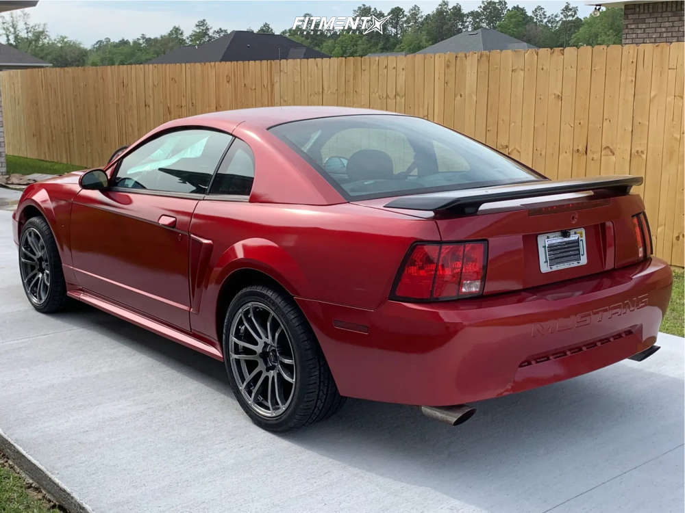 2004 Ford Mustang Base with 18x9.5 Vors Tr10 and Lexani 265x35 on Stock ...