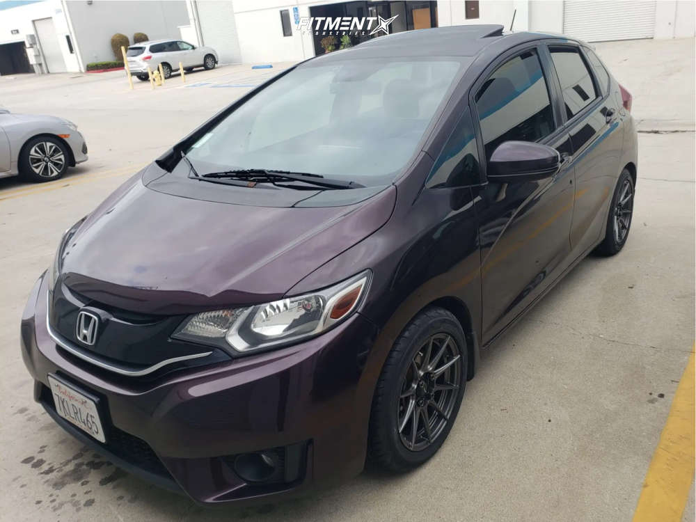 2015 Honda Fit EX with 15x7 Advanti Racing Storm S1 and Yokohama 195x55 ...