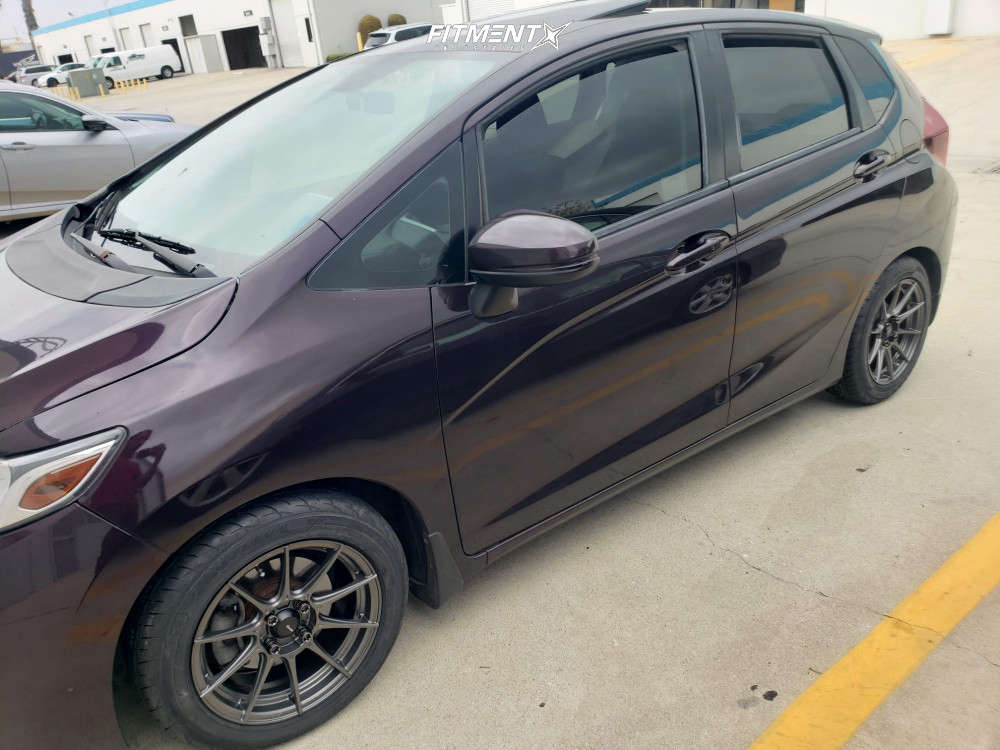 2015 Honda Fit EX with 15x7 Advanti Racing Storm S1 and Yokohama 195x55 ...