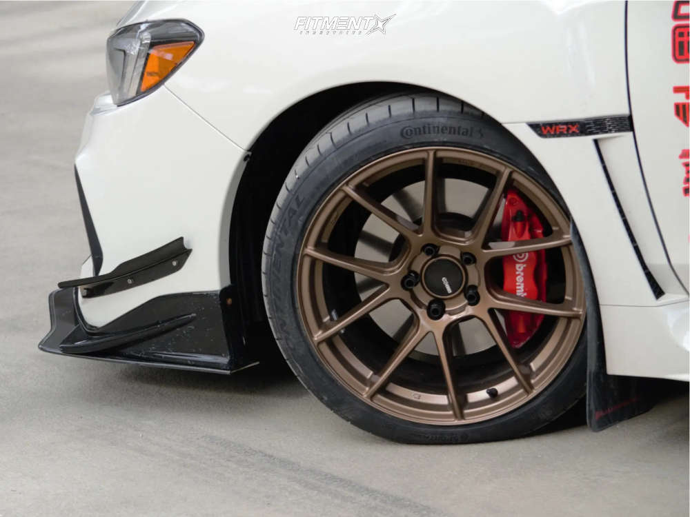 2021 Subaru WRX Sport-tech with 18x9.5 Enkei Tsv and Continental 255x35 ...