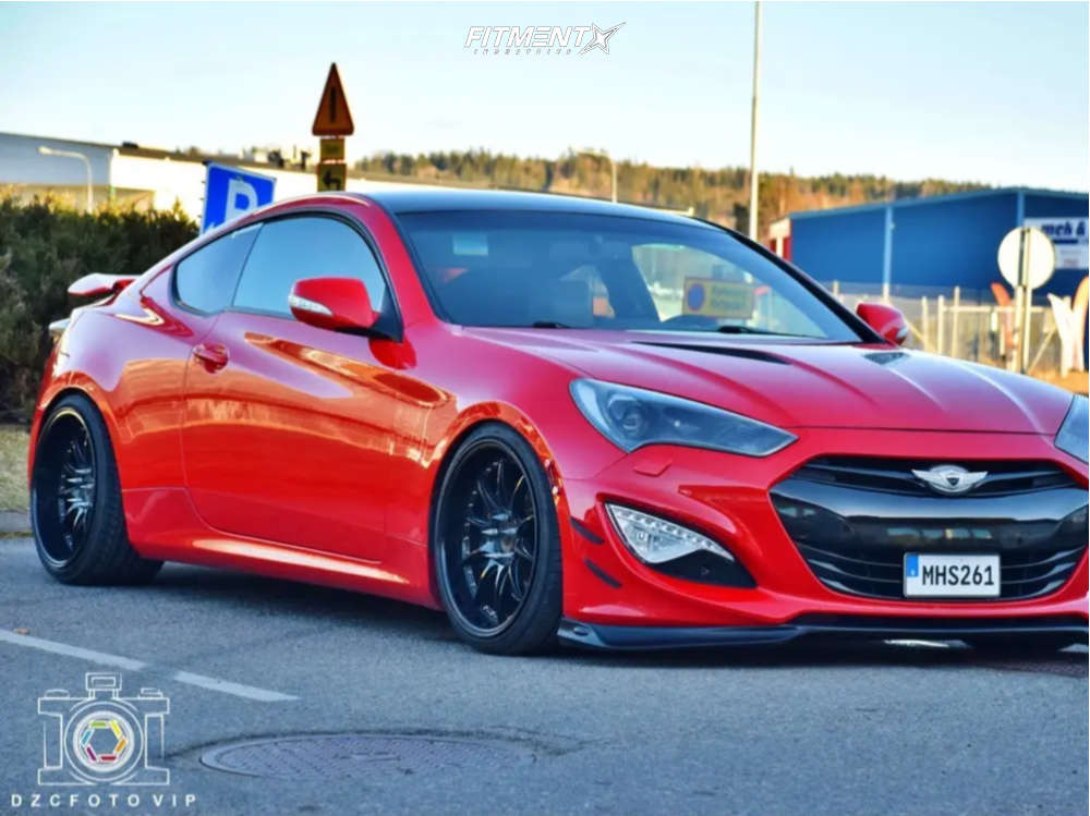 2013 Hyundai Genesis Coupe 3.8 Track with 19x11 Aodhan Ds07 and Valino ...
