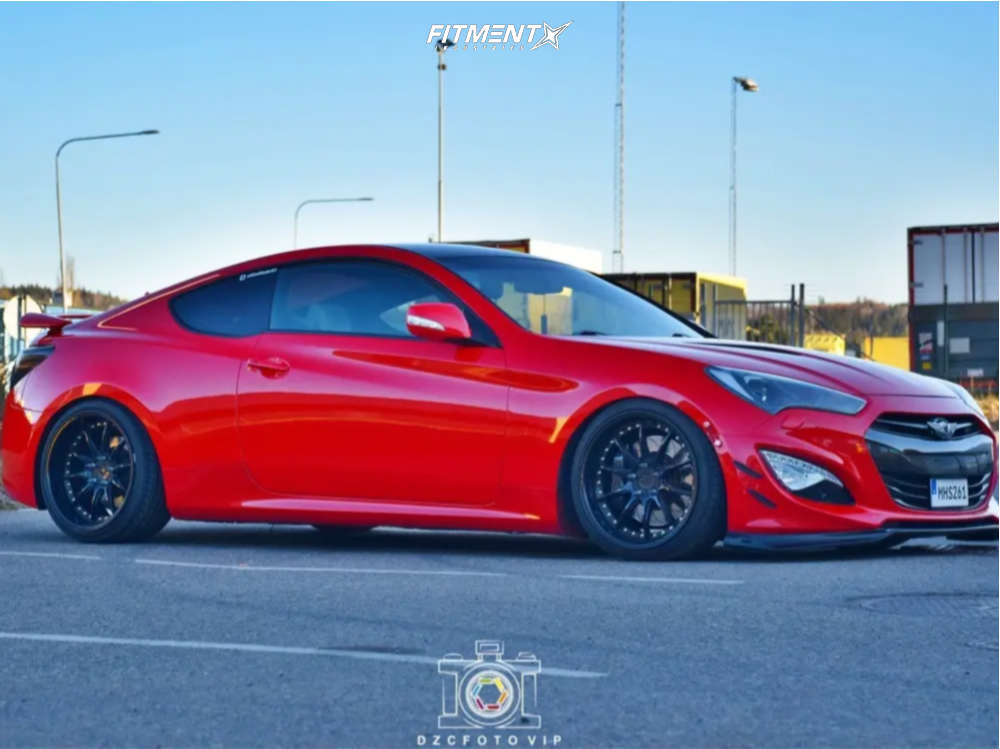 2013 Hyundai Genesis Coupe 3.8 Track with 19x11 Aodhan Ds07 and Valino ...