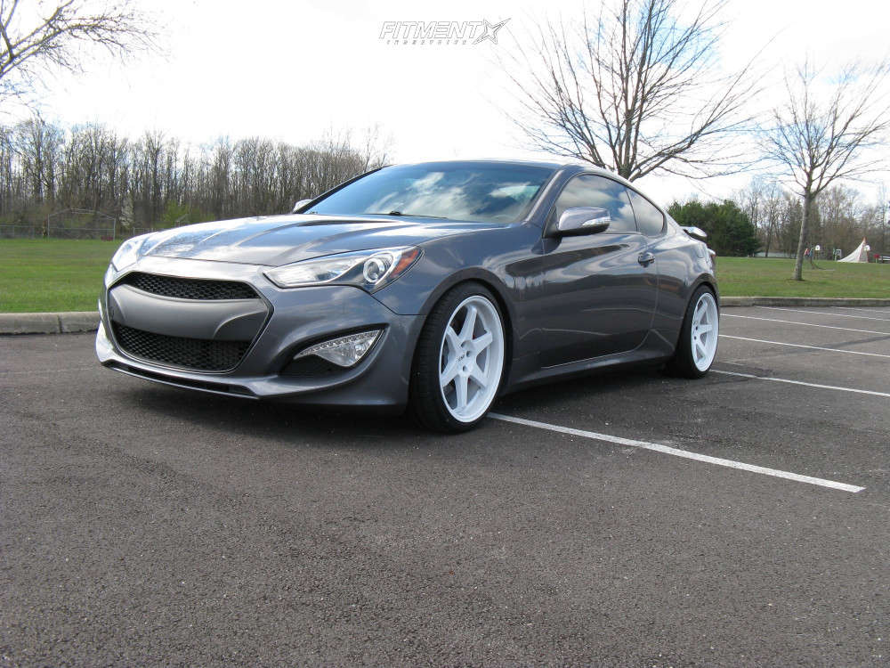 2016 Hyundai Genesis Coupe 3.8 Ultimate with 19x9.5 ESR Sr07 and Falken ...