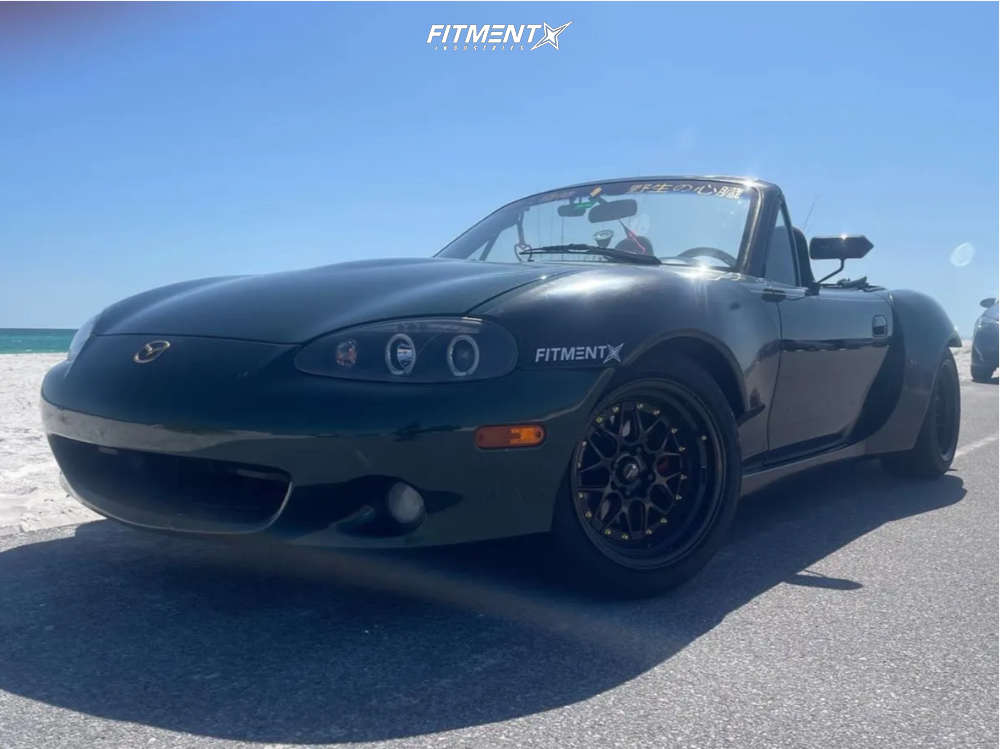 2001 Mazda Miata Base with 15x8 Vors Vr7 and Toyo Tires 195x50 on Coilovers | 2185238 | Fitment ...