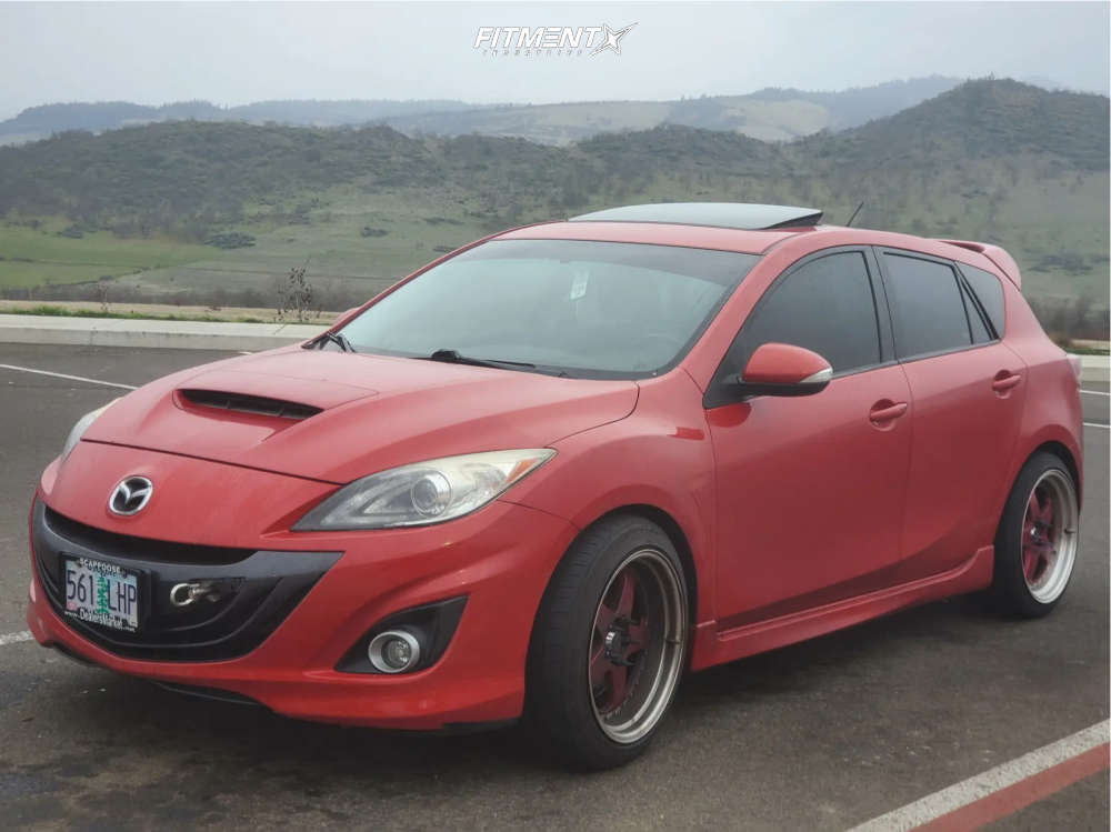 2012 Mazda 3 Mazdaspeed with 18x10 JNC Jnc010 and Firestone 225x45 on ...