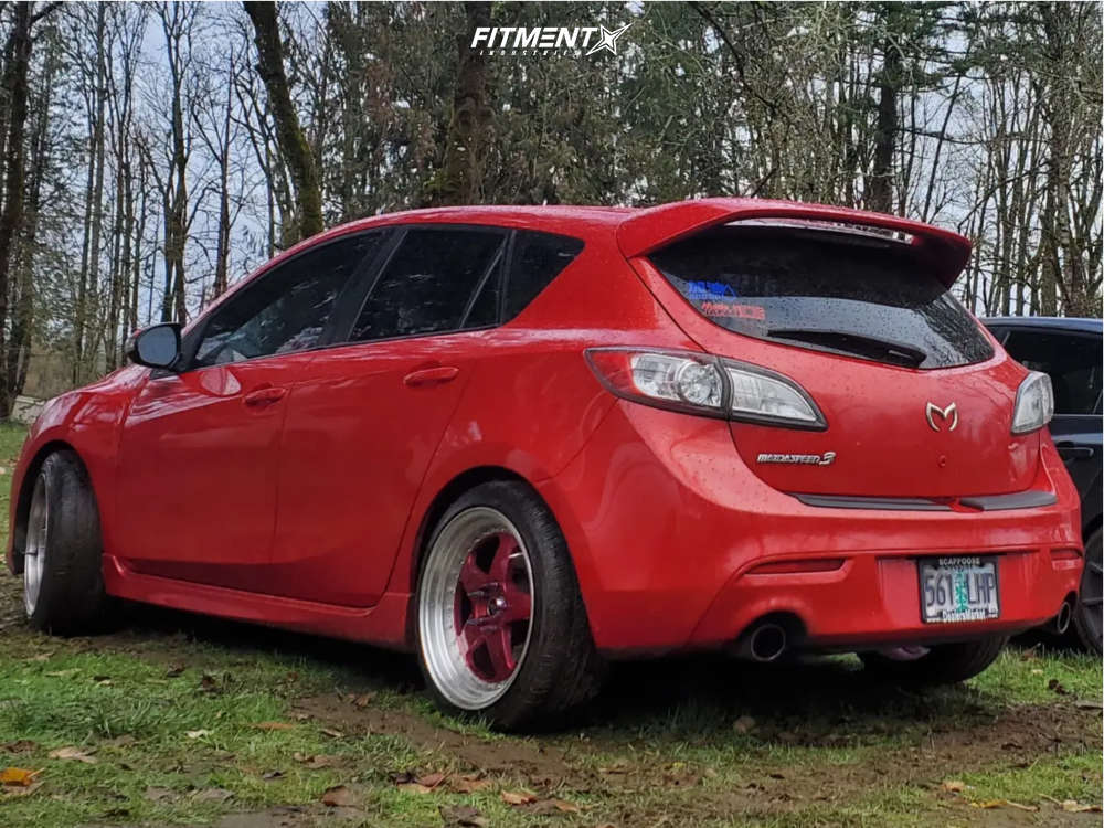 2012 Mazda 3 Mazdaspeed with 18x10 JNC Jnc010 and Firestone 225x45 on ...