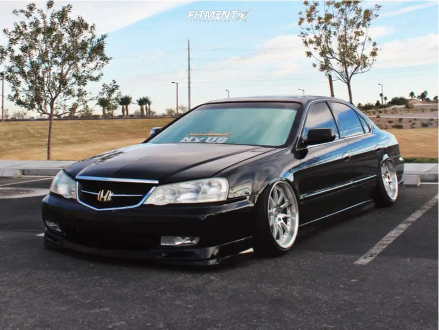 2002 Acura TL Type-S with 18x9.5 Aodhan Ds07 and Delinte 215x35 on Air ...