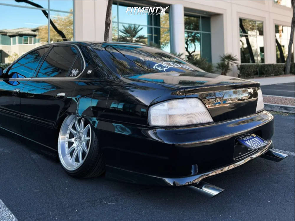 2002 Acura TL Type-S with 18x9.5 Aodhan Ds07 and Delinte 215x35 on Air ...