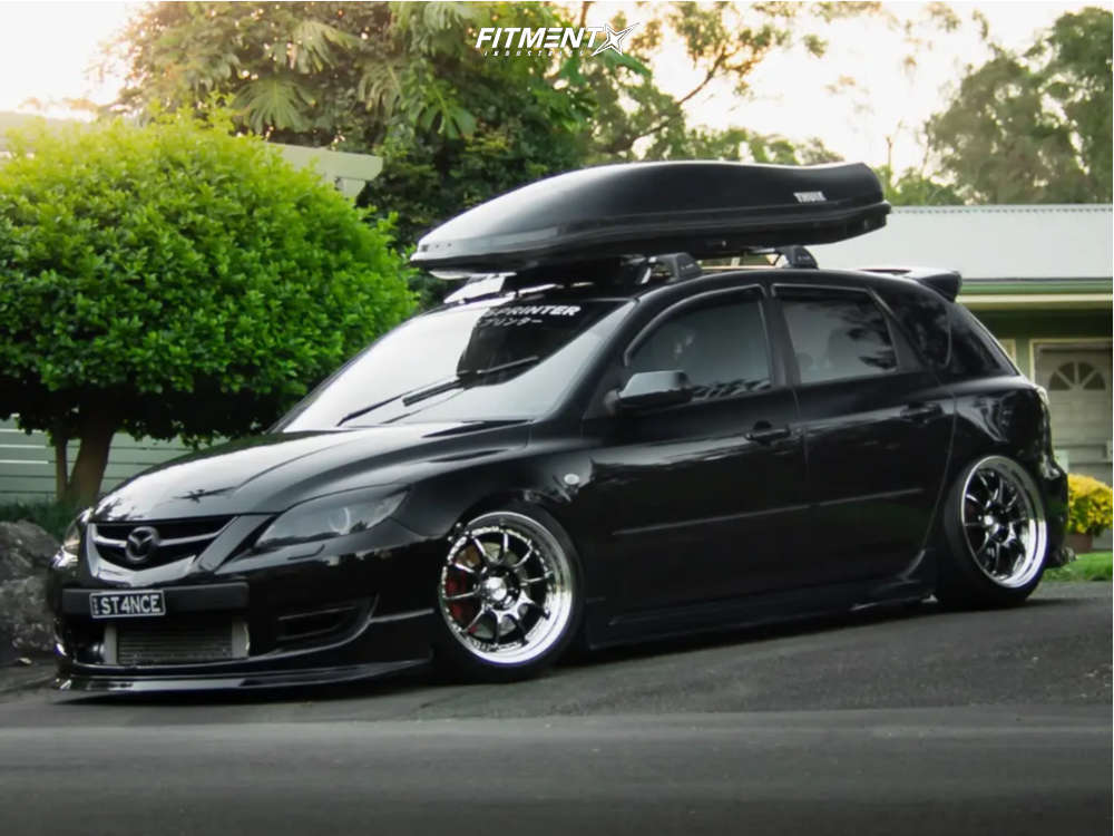 2009 Mazda 3 Mazdaspeed with 18x9.5 SSR Professor Sp5 and Bridgestone ...