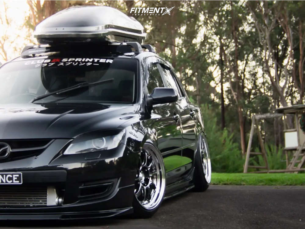 2009 Mazda 3 Mazdaspeed with 18x9.5 SSR Professor Sp5 and Bridgestone ...