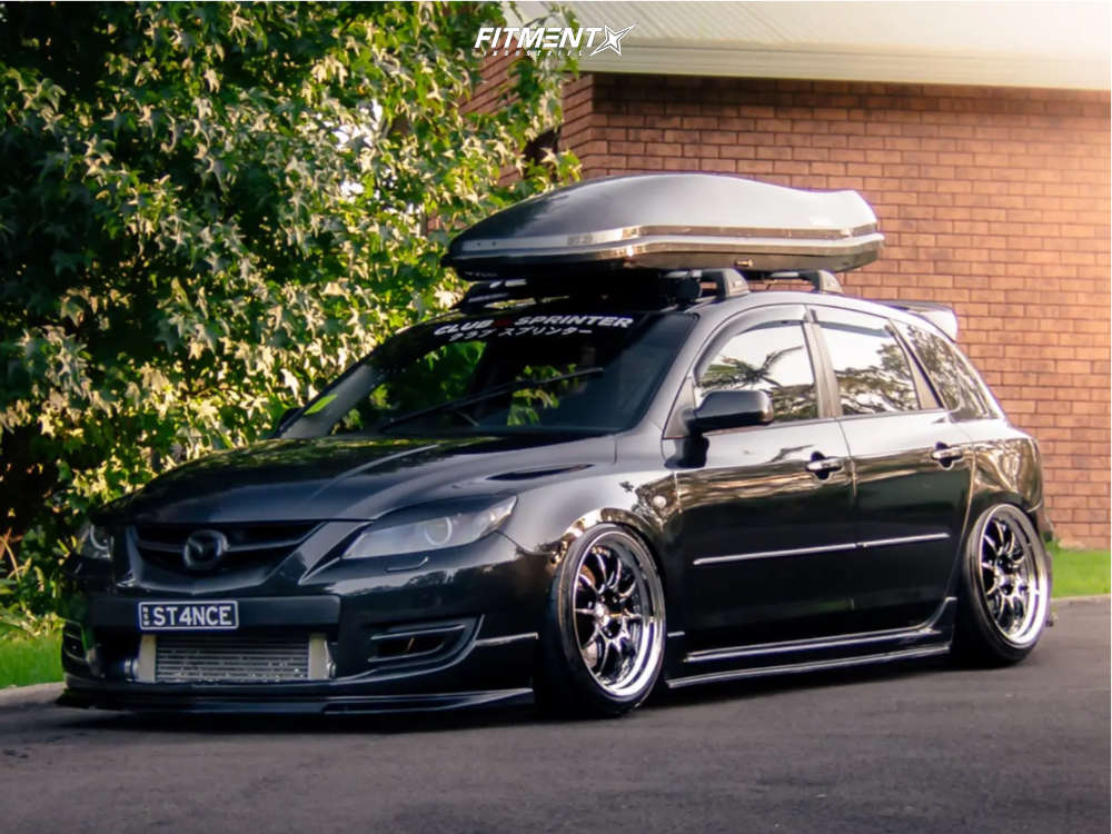 2009 Mazda 3 Mazdaspeed with 18x9.5 SSR Professor Sp5 and Bridgestone ...