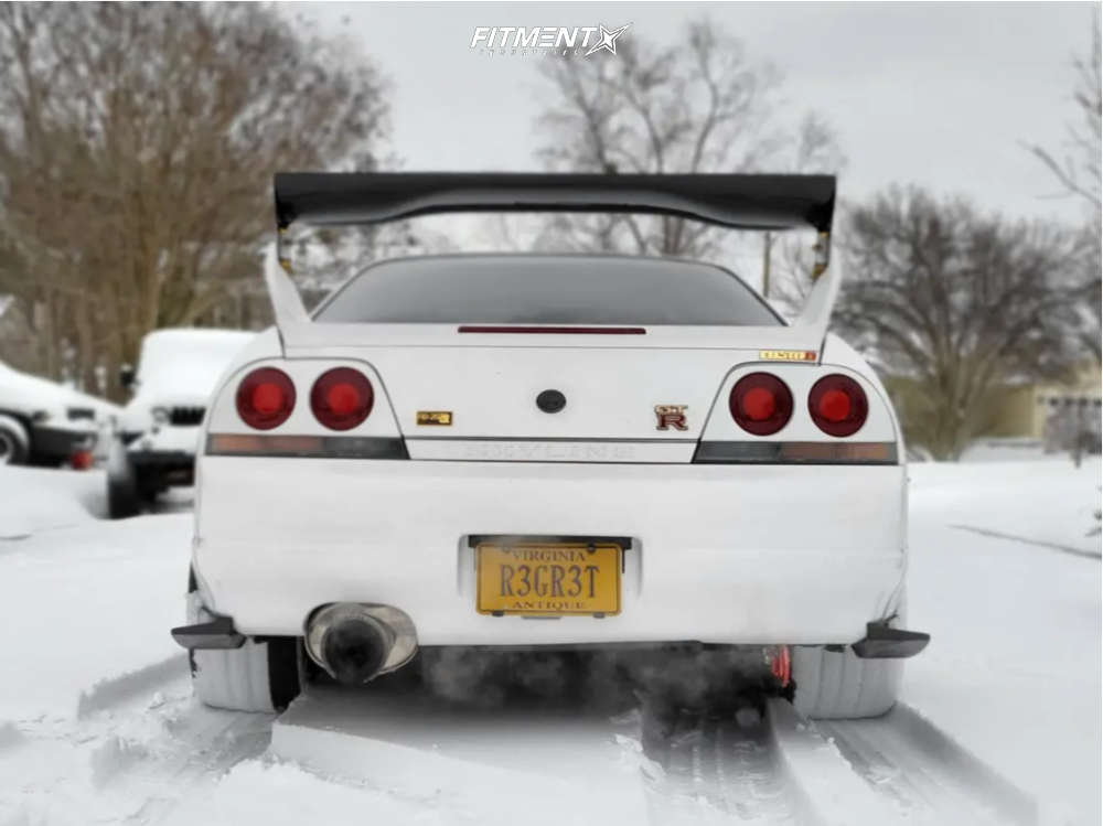 1995 Nissan Skyline GT-R with 18x10.5 Volk Te37 and Falken 285x35 on ...