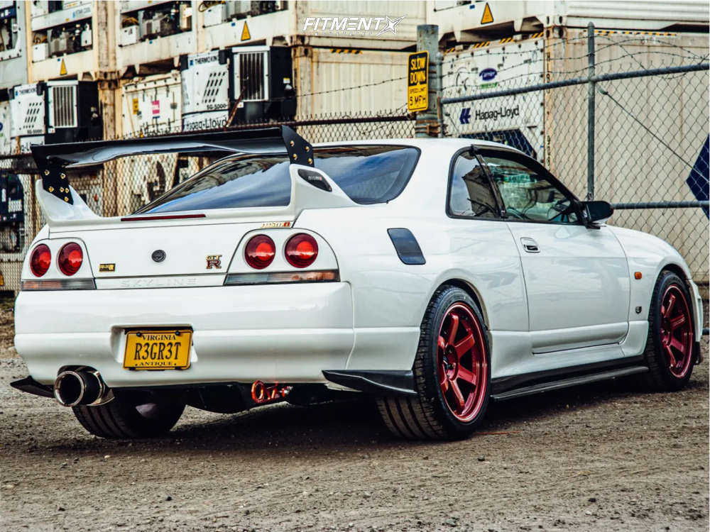 1995 Nissan Skyline GT-R with 18x10.5 Volk Te37 and Falken 285x35 on ...