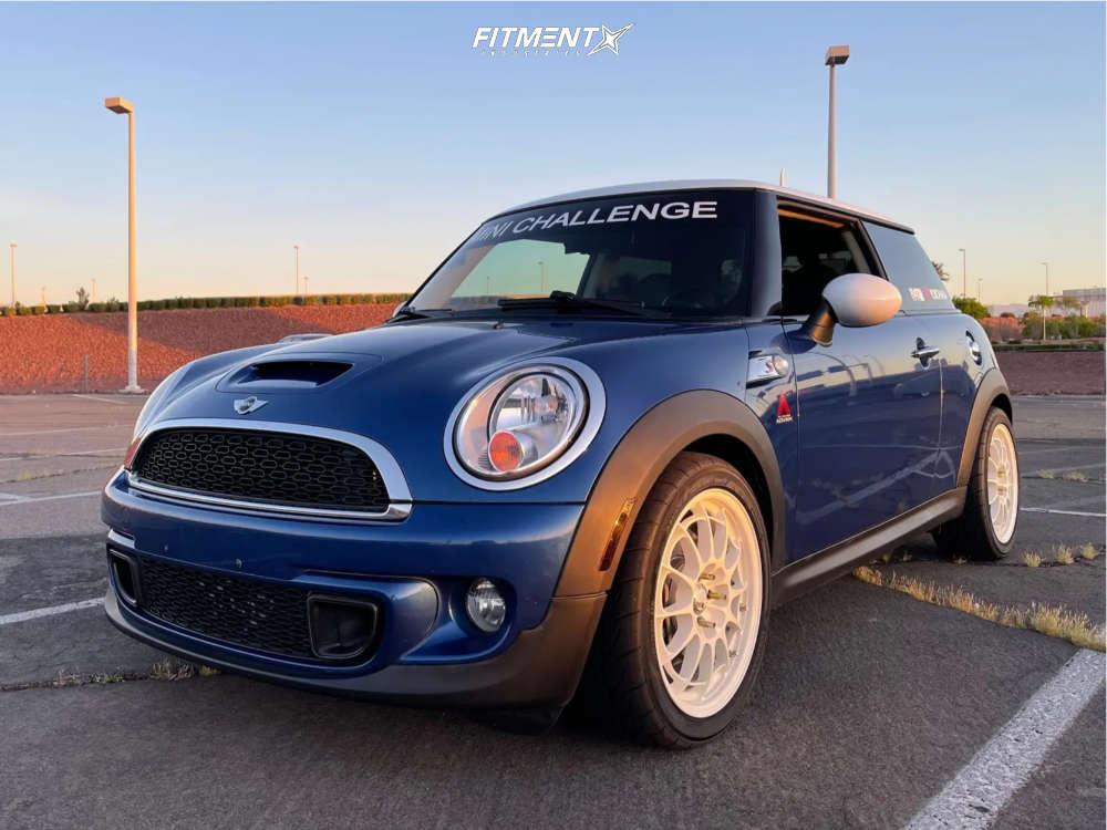 2013 Mini Cooper S with 17x7.5 Enkei Nt03m and Yokohama 215x45 on Stock ...