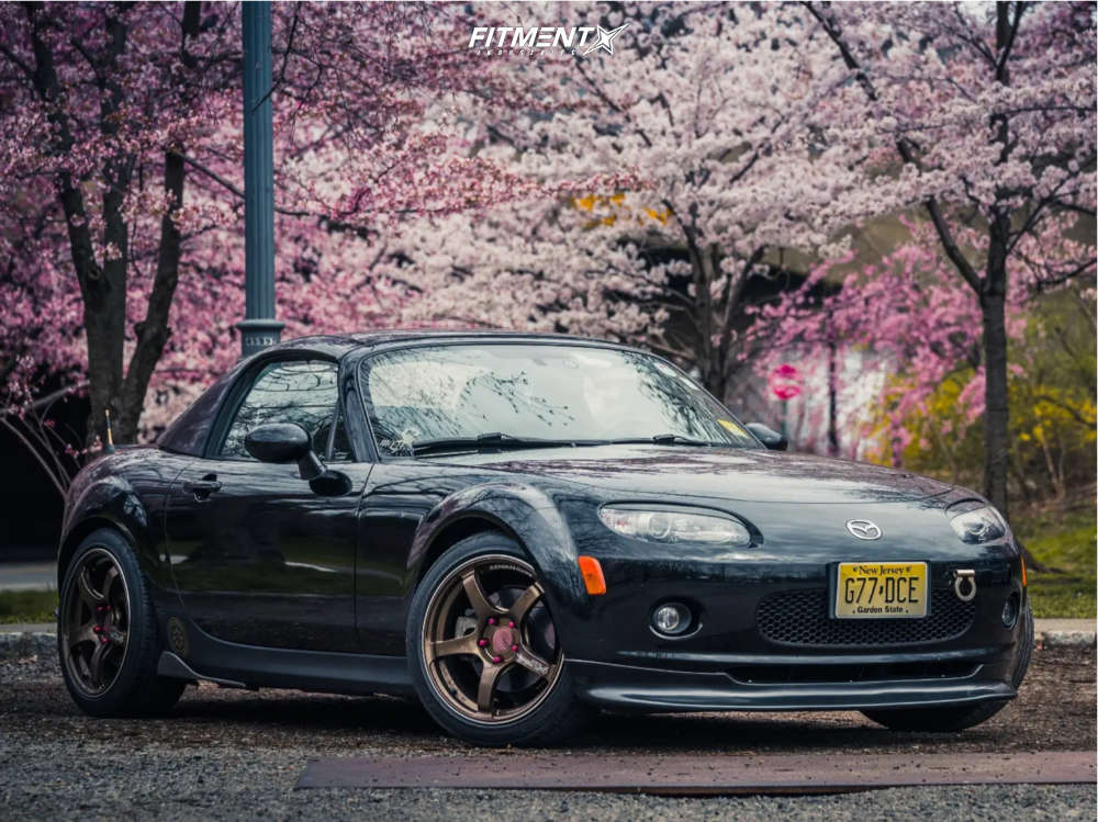 2006 Mazda MX-5 Miata Sport with 17x8 Advan Racing TC4 and Kumho 215x45 ...