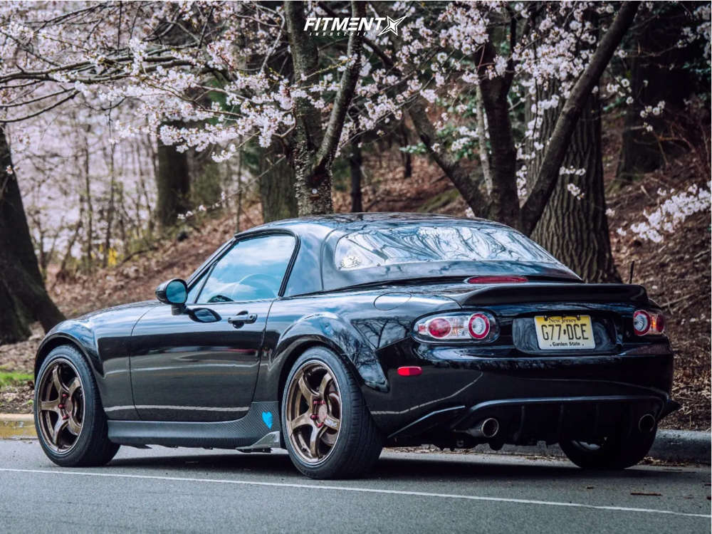 2006 Mazda MX-5 Miata Sport with 17x8 Advan Racing TC4 and Kumho 215x45 ...