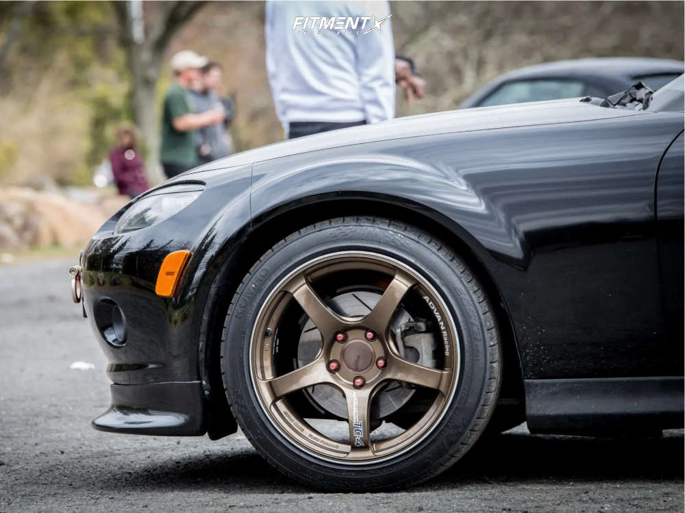 2006 Mazda MX-5 Miata Sport with 17x8 Advan Racing TC4 and Kumho 215x45 ...