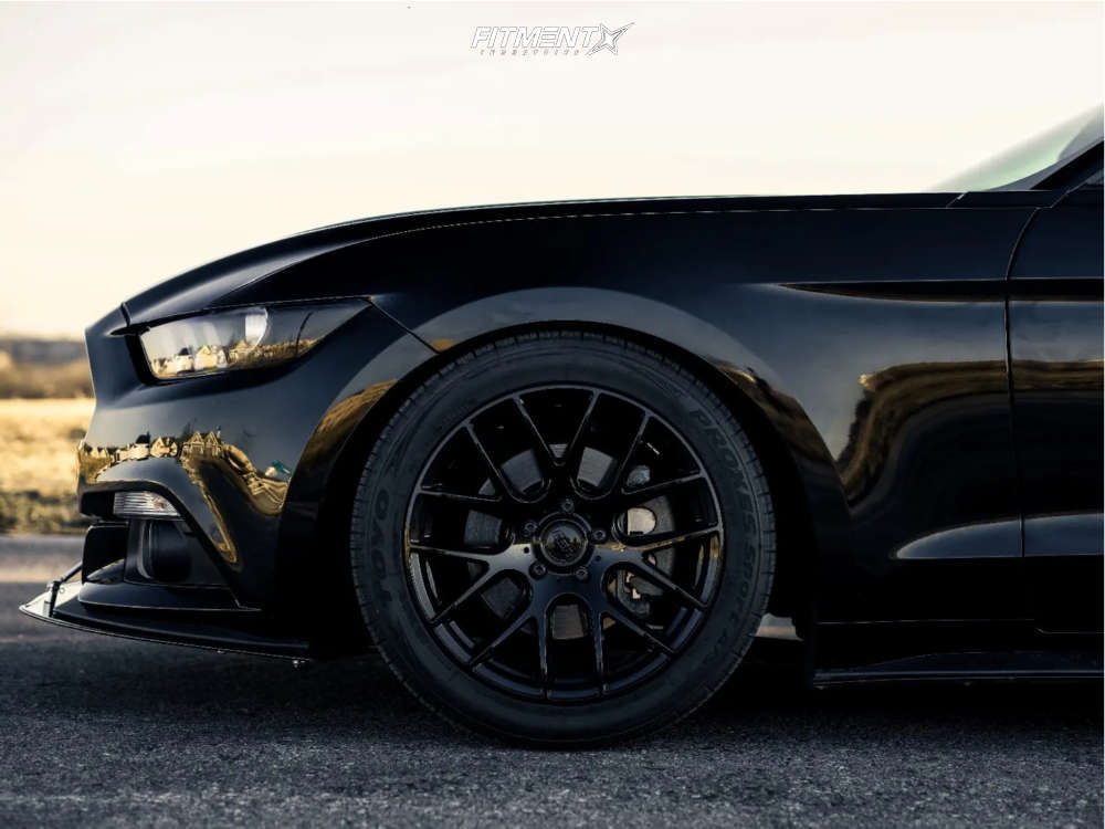 2016 Ford Mustang EcoBoost Premium with 18x9.5 ESR Sr12 and Toyo Tires ...