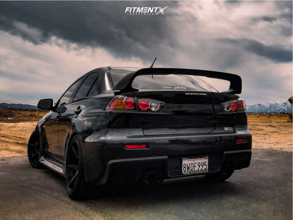 2013 Mitsubishi Lancer Evolution GSR with 18x9.5 Anovia Titan and ...