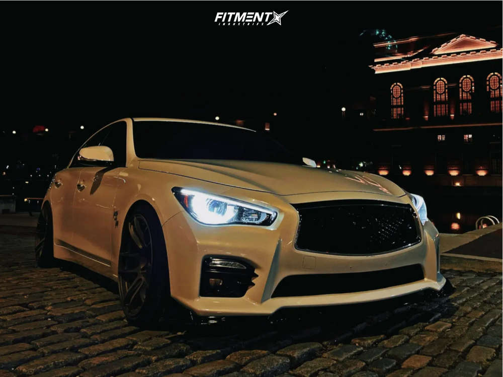 2015 INFINITI Q50 Sport with 19x10.5 ESR Cs8 and Lexani 255x35 on Lowering Springs | 2188269 ...
