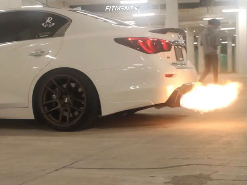 2015 INFINITI Q50 Sport with 19x10.5 ESR Cs8 and Lexani 255x35 on ...