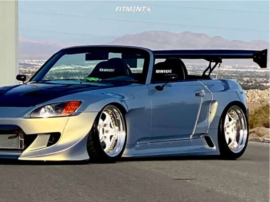 2001 Honda S2000 Base with 18x10 Work Meister S1 3p and Toyo Tires ...