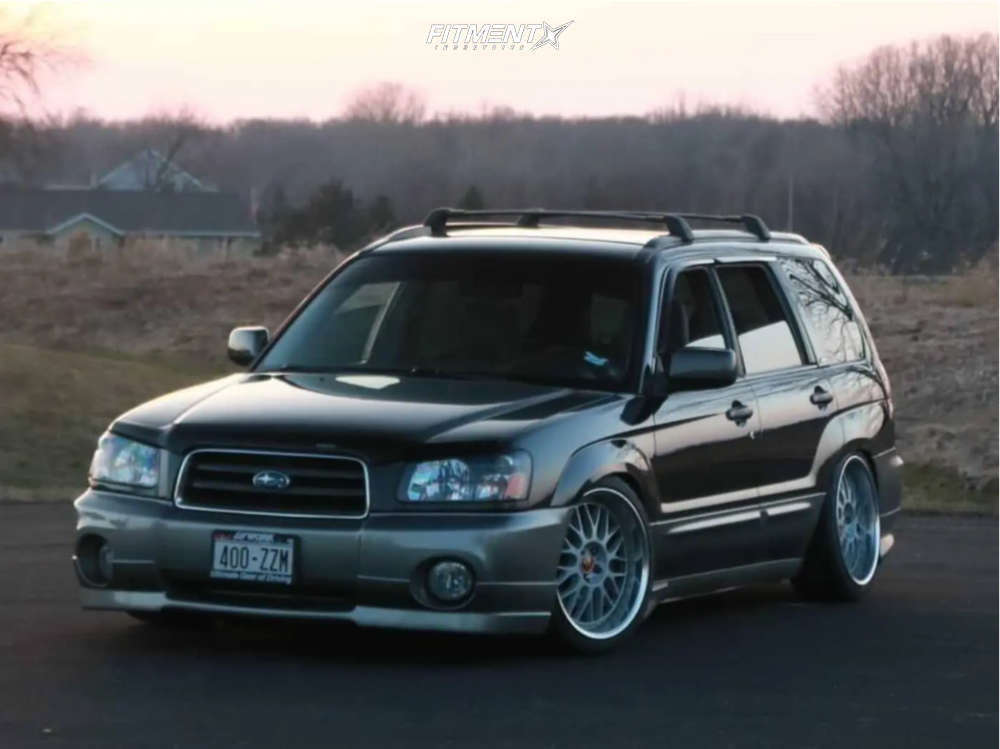2004 Subaru Forester XS with 18x8.5 Work Vs Xx and Nankang 215x40 on ...