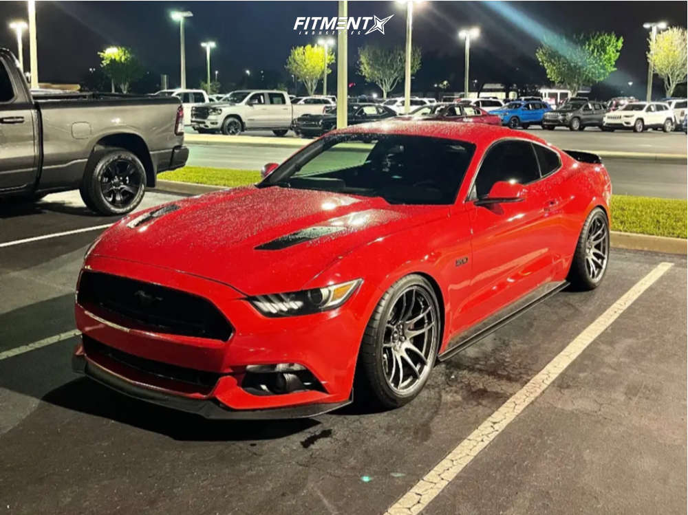 2016 Ford Mustang GT with 19x10.5 Work Emotion Cr Kiwami and Atturo ...