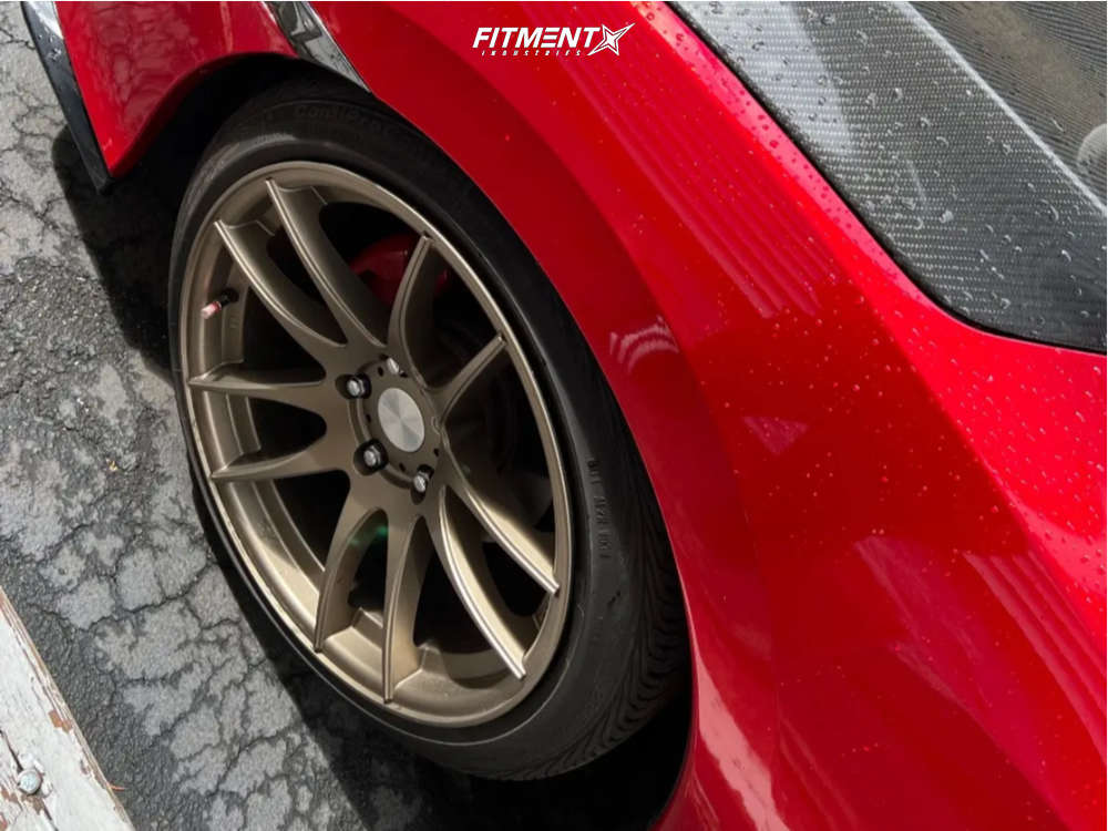 2020 Honda Civic Hatchback Sport with 18x9.5 AVID1 AV32 and Continental ...