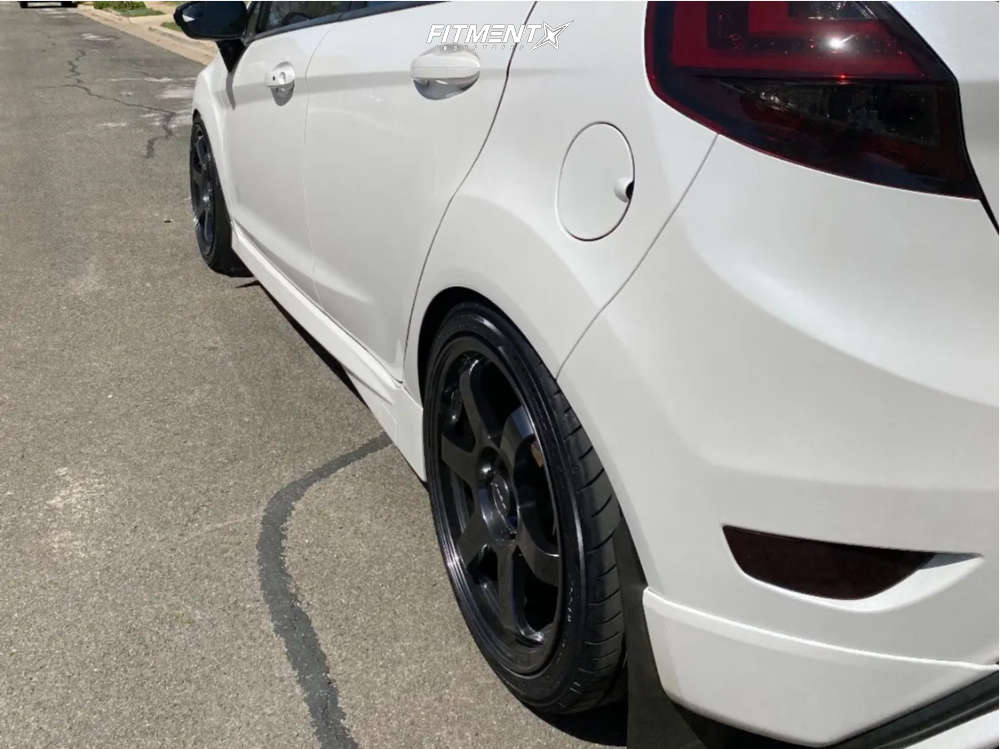 2019 Ford Fiesta ST with 17x8 Rota Grid and Yokohama 215x40 on Lowering ...