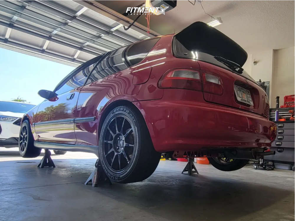 1995 Honda Civic DX with 16x7 Circuit Performance Cp23 and Kumho 205x50 ...