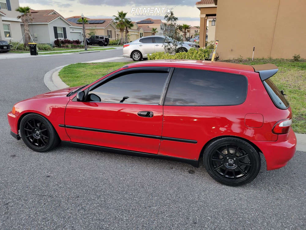 1995 Honda Civic DX with 16x7 Circuit Performance Cp23 and Kumho 205x50 ...