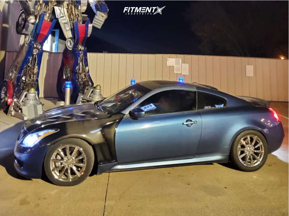 2008 INFINITI G37 Sport with 20x9 Rennen Csl-7 and Bridgestone 245x30 ...