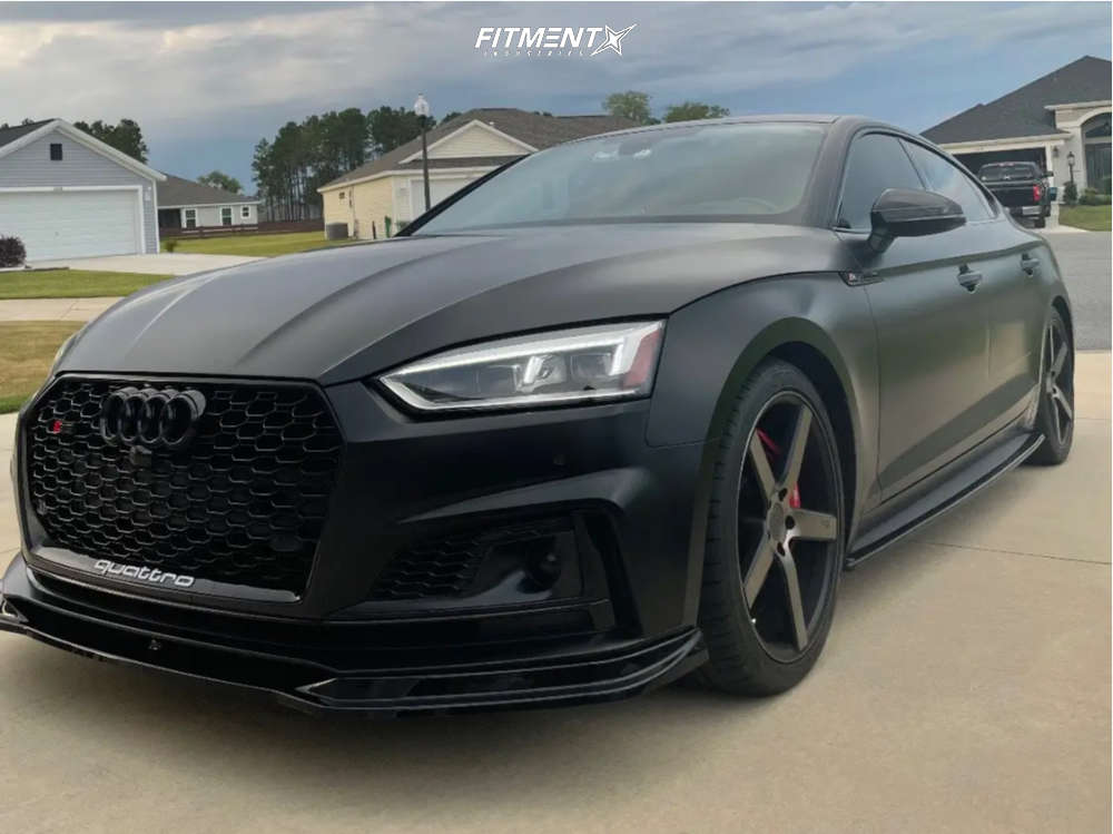 2018 Audi S5 Sportback Prestige with 19x8.5 Niche Milan and Michelin 255x35 on Stock Suspension ...