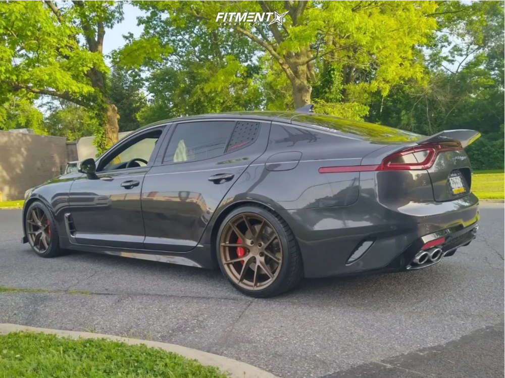 2019 Kia Stinger GT with 19x8.5 Aodhan Aff7 and Ohtsu 235x35 on Stock Suspension | 2192027 ...