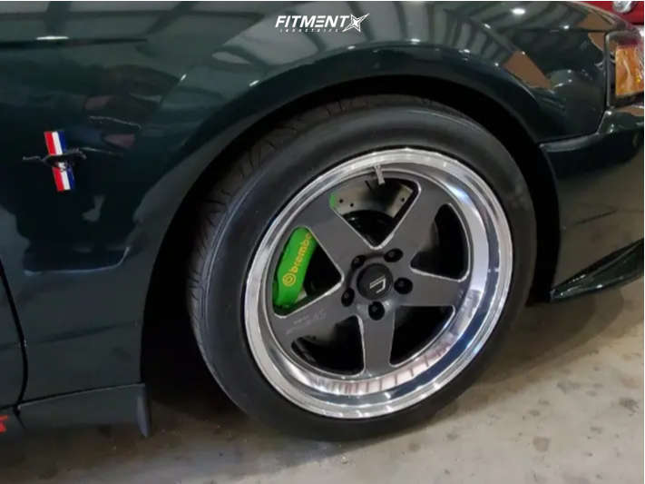 2001 Ford Mustang GT Bullitt with 18x9 Cosmis Racing Xt-005r and Nitto ...