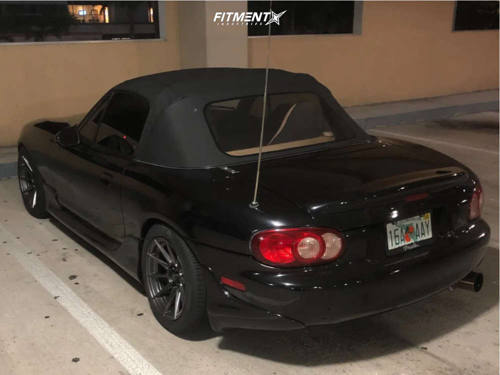2002 Mazda Miata LS with 15x8 Advanti Racing Storm S1 and Hankook ...